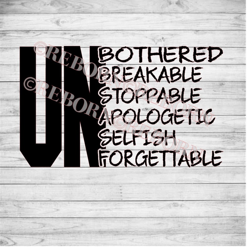 Unbothered SVG, PNG, JPEG - Etsy