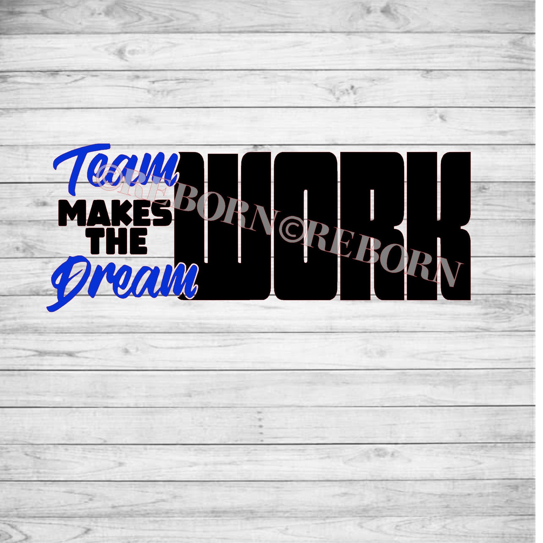 Team Work Makes the Dream Work SVG, PNG, JPEG - Etsy