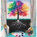 Rainbow Tree Art Kit - Etsy