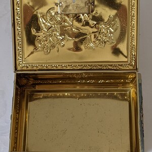 Vintage Embossed Roman Chariot Valet Box/dresser Box/trinket Box/tin ...