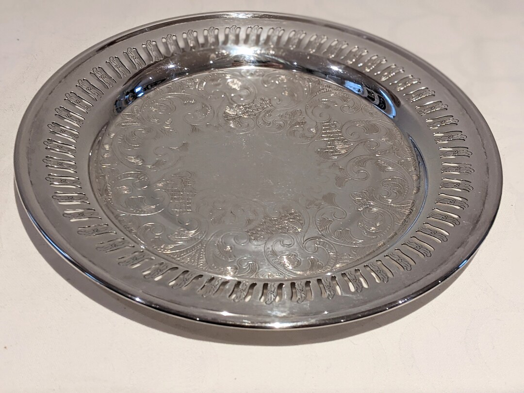 Small Silver Plate Tray Viking Plate E. P. Copper 9 Made in Canada ...