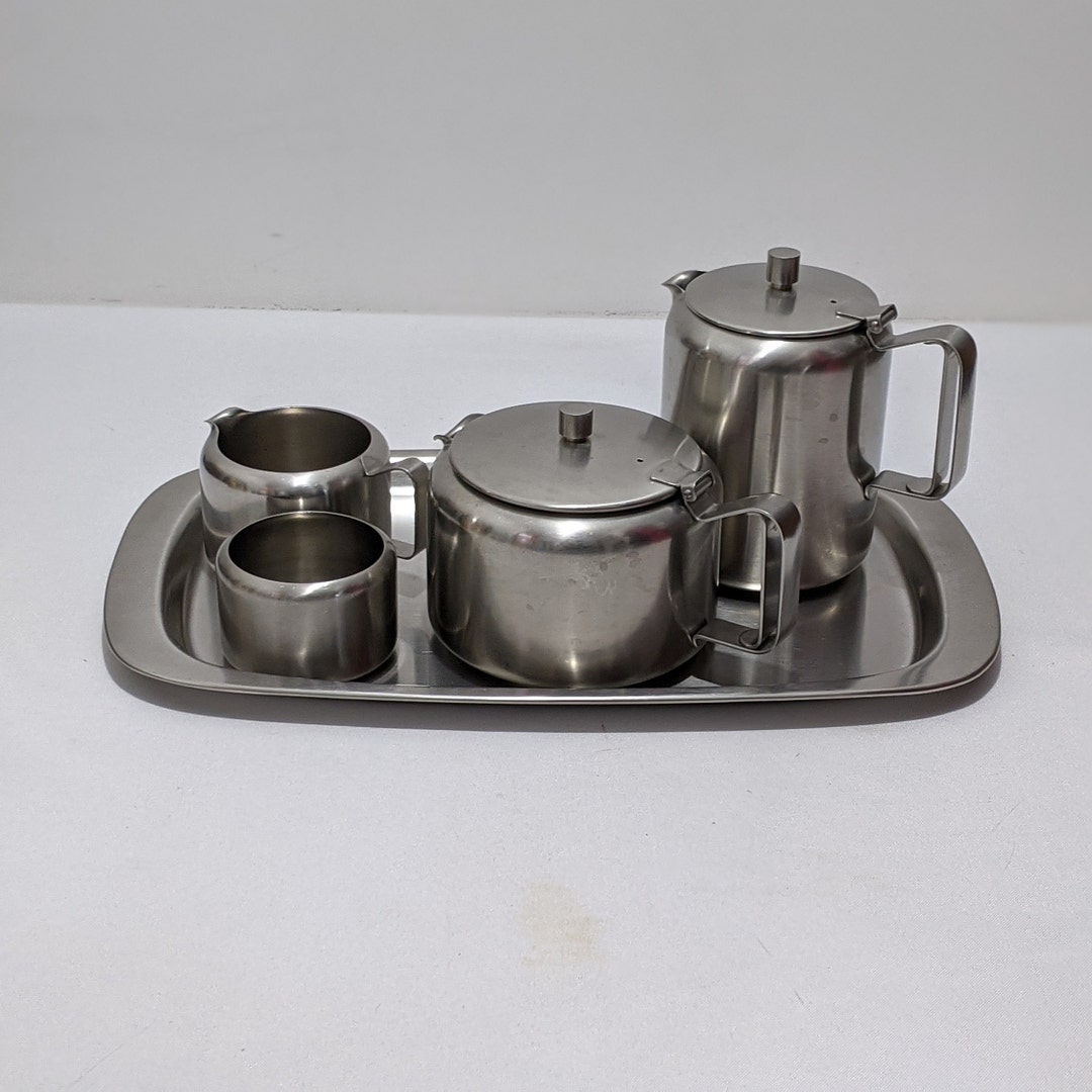 Vintage Old Hall Stainless Steel Coffee and Tea Set 5-piece - Etsy