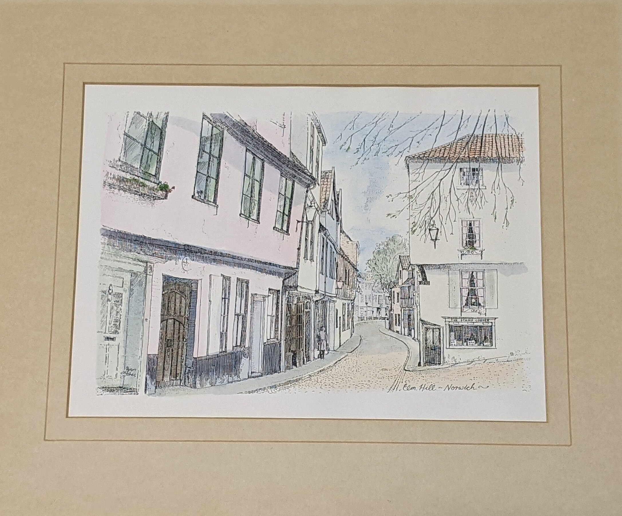 Charming Vintage Norwich Art Print Framed and Under Glass - Etsy