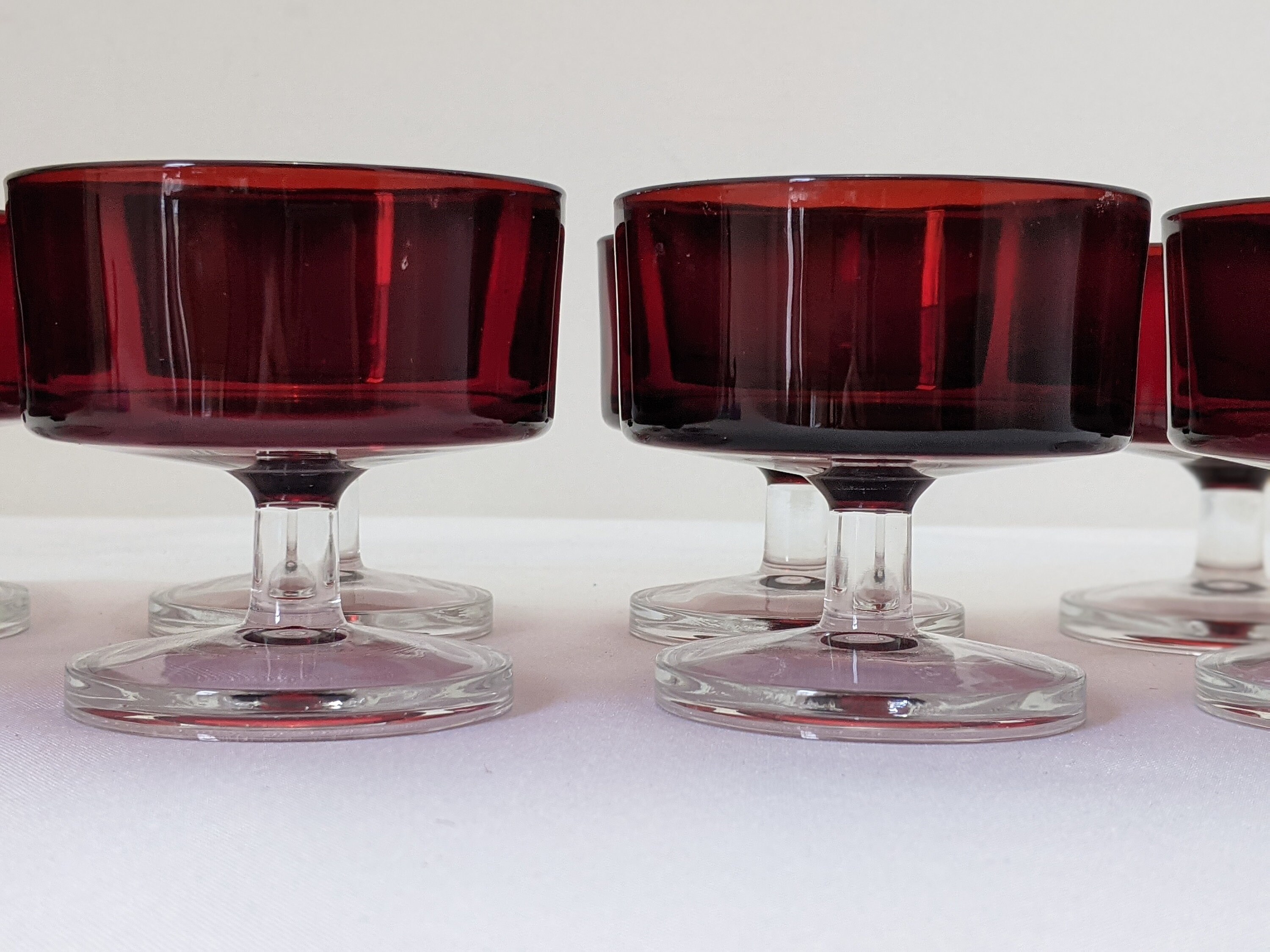 Luminarc Cavalier Ruby Red Glasses in 3 Different Sizes - Etsy