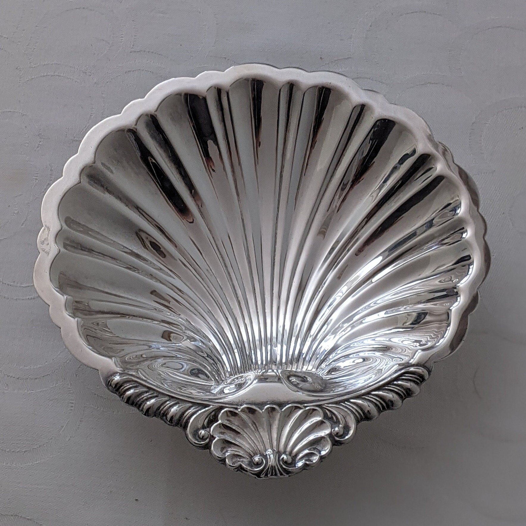Sheffield Reproduction Silver Plate Footed Shell Dish Made in - Etsy Canada