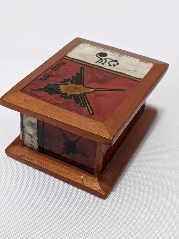 Set of 2 Vintage Peruvian Wooden Trinket Boxes - Hand… - Gem