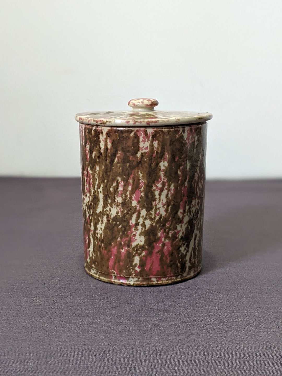 Buchan Portobello Scottish Pottery Antique Lidded Tobacco Jar/humidor ...