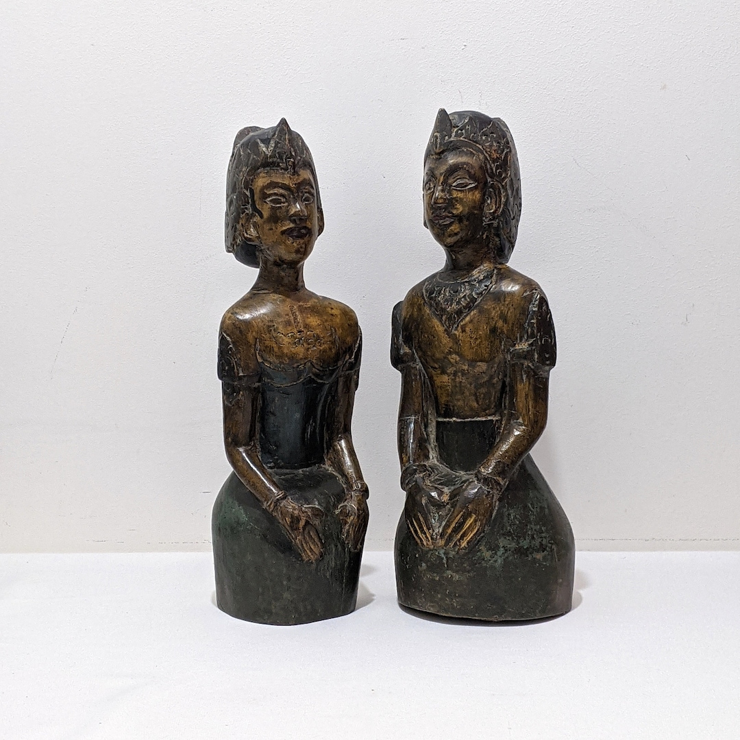 Antique 19th Century Indonesian Marriage Figures, the Inseparable ...