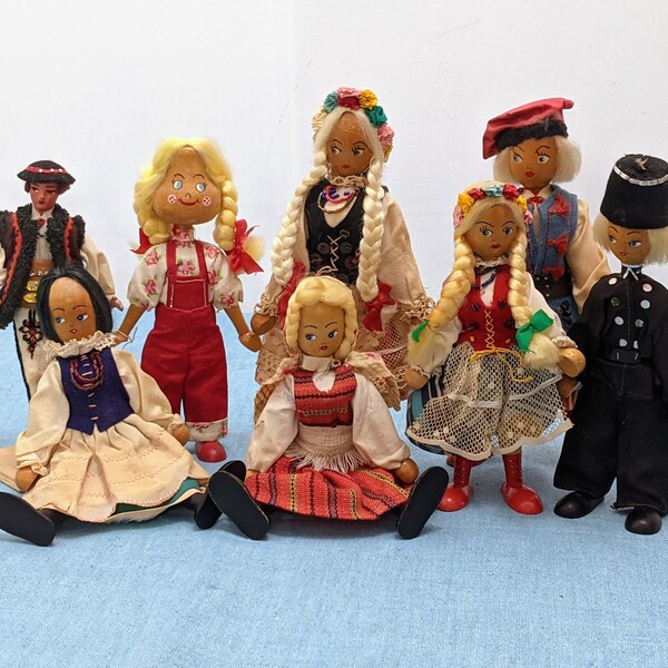 Wooden Peg Dolls - Etsy