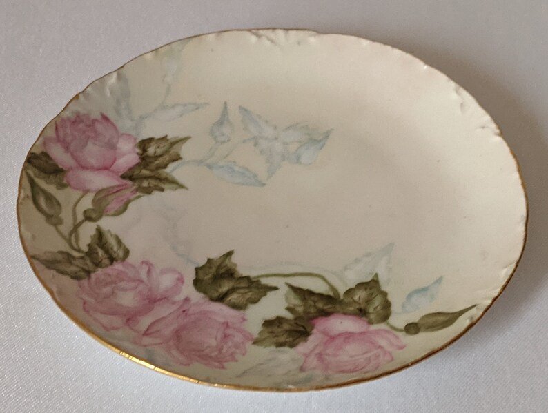 Antique Rosenthal RC Versailles Bavaria Plate Pink Roses Gold Rim ...