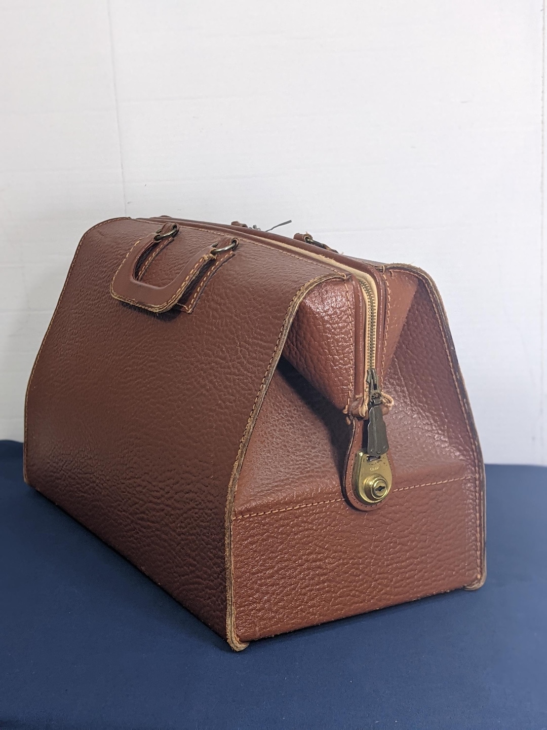 Vintage Cheney England Leather Briefcase, Leather Doctor’s Bag With ...