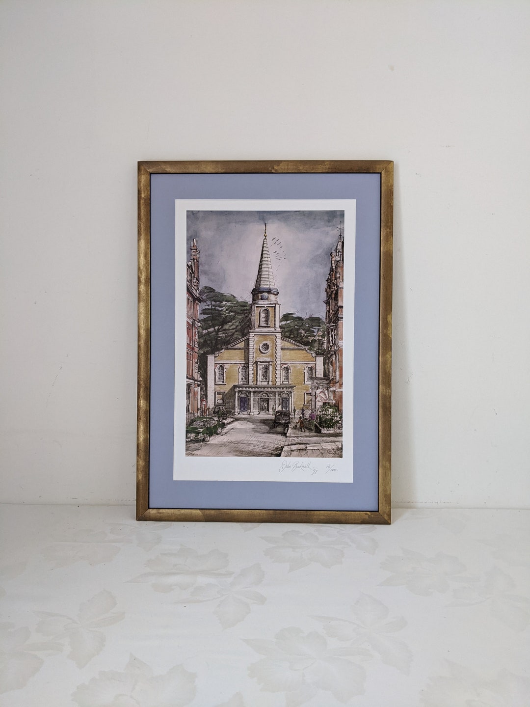 Vintage John Bucknall Numbered Edition 18/100, Lithograph of Grosvenor ...