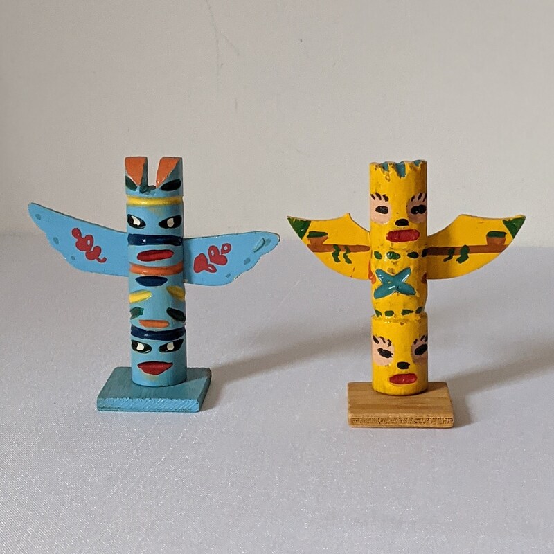 Painted Totem Pole - Etsy