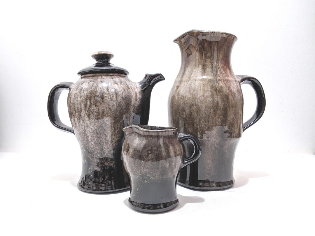 Vintage Alfred Dube Pottery Set | Ingleside Ontario Canada | Mid ...