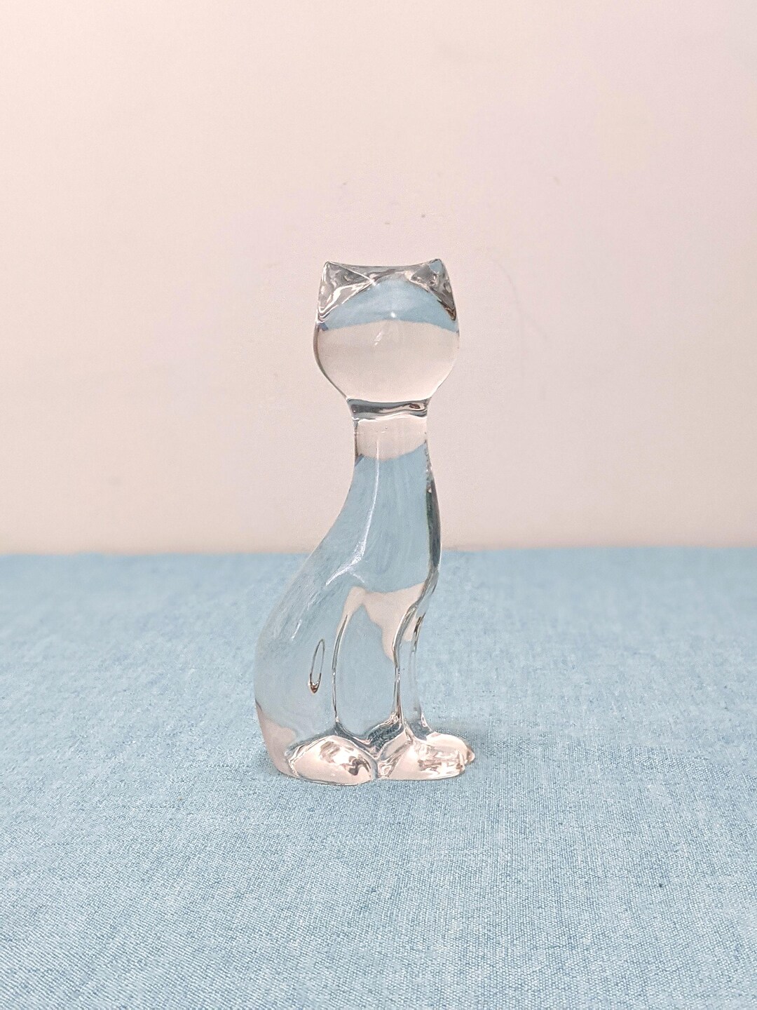Whimsical Crystal Cat: Paperweight, Desk Companion, Bookshelf Guardian ...