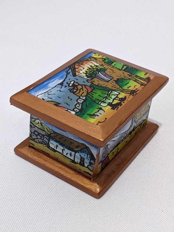 Set of 2 Vintage Peruvian Wooden Trinket Boxes - Hand… - Gem