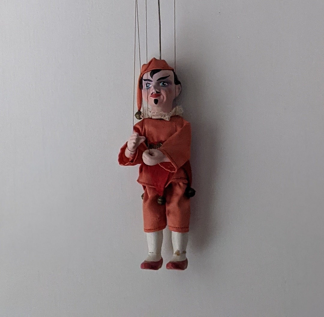 Vintage Jester Marionette/czech Marionette Porcelain Head, Feet and ...