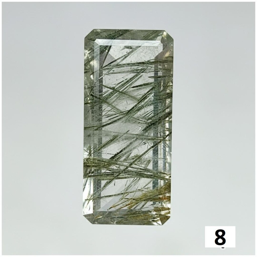 Green Rutile Quartz Gemstone: Faceted Cutstone Gemstone - Etsy