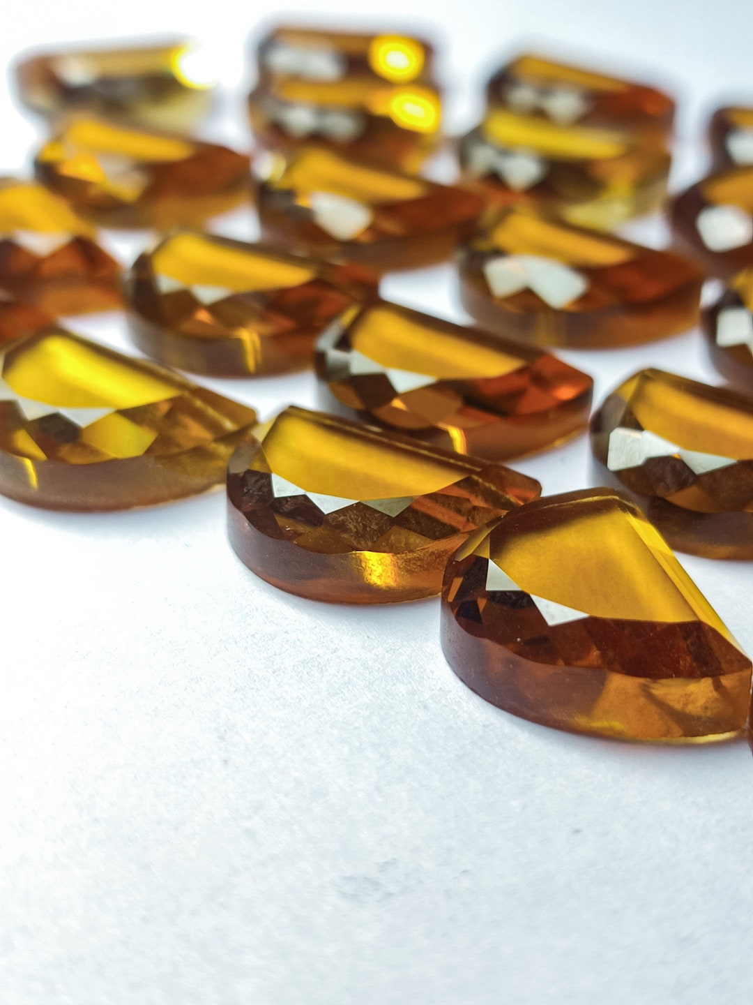 AAA Quality Hydro Quartz D Shape Faceted Gemstone. Semi Precious ...