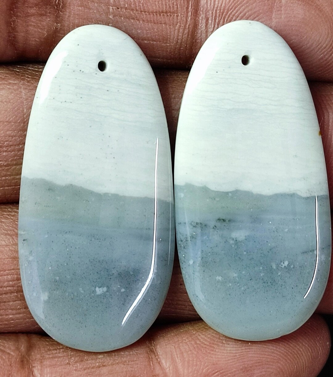 Natural Agate Fancy Shape Smooth Polished Cabochon / Size 20x41x4mm ...