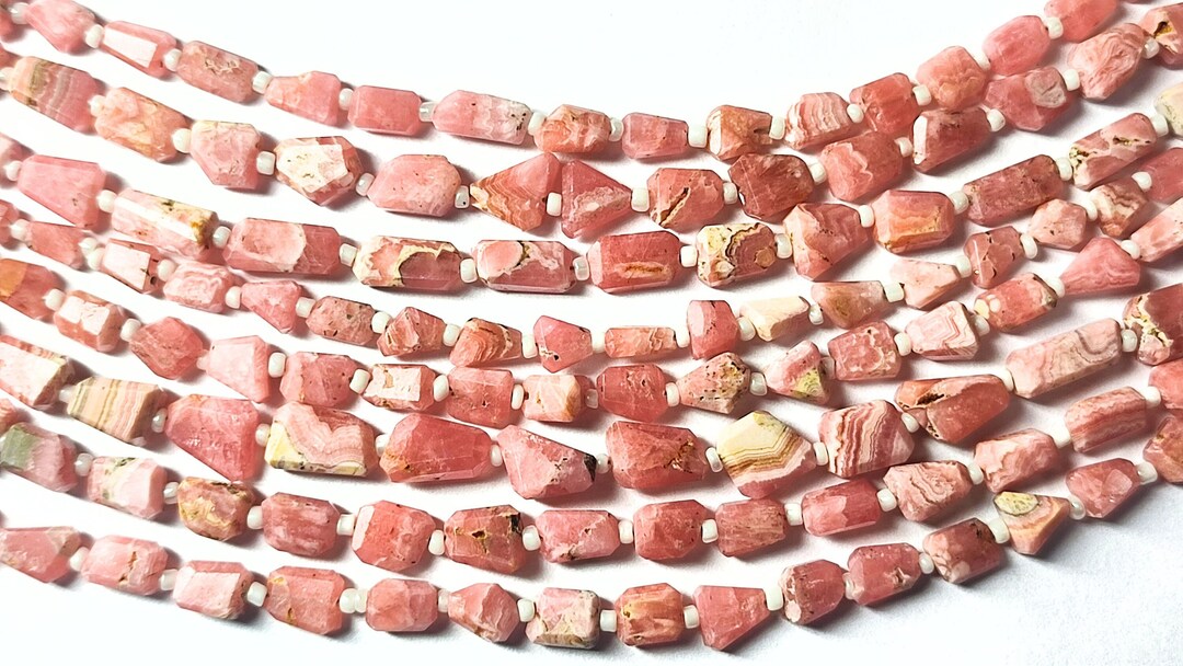 Rhodonite Smooth Polished Shape Tumble Beads /smooth Polished Tumble/ 8 ...
