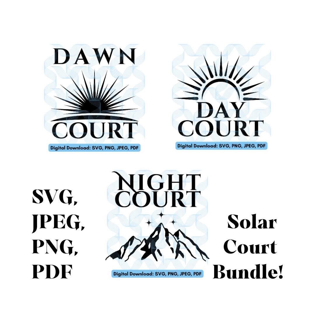 Solar Court Bundle 1, Svg, Png, Jpeg, Pdf, Instant Download, Digital ...