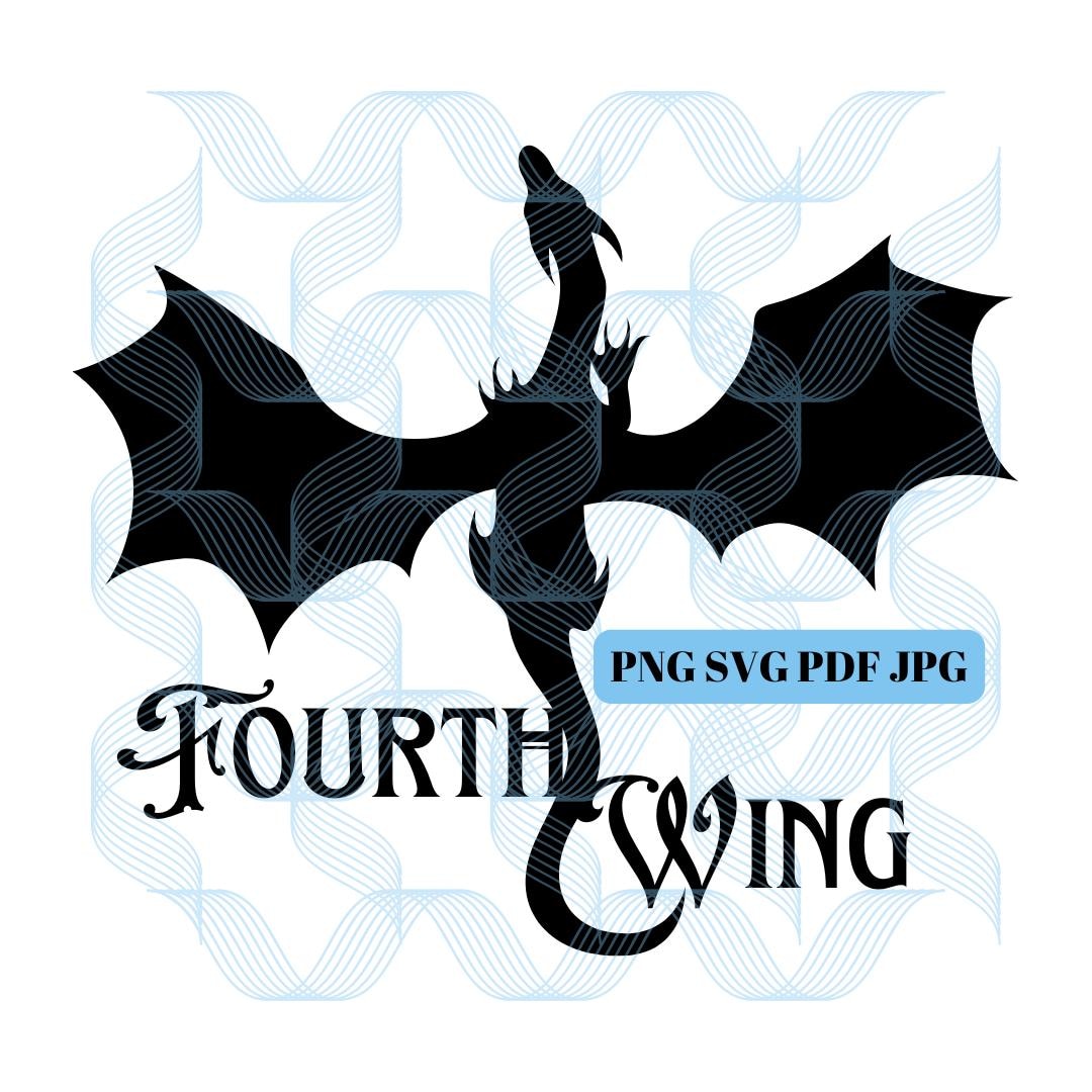 Fourth Wing Dragon, PNG, JPEG, PDF, Svg, Instant Download, Tairn ...