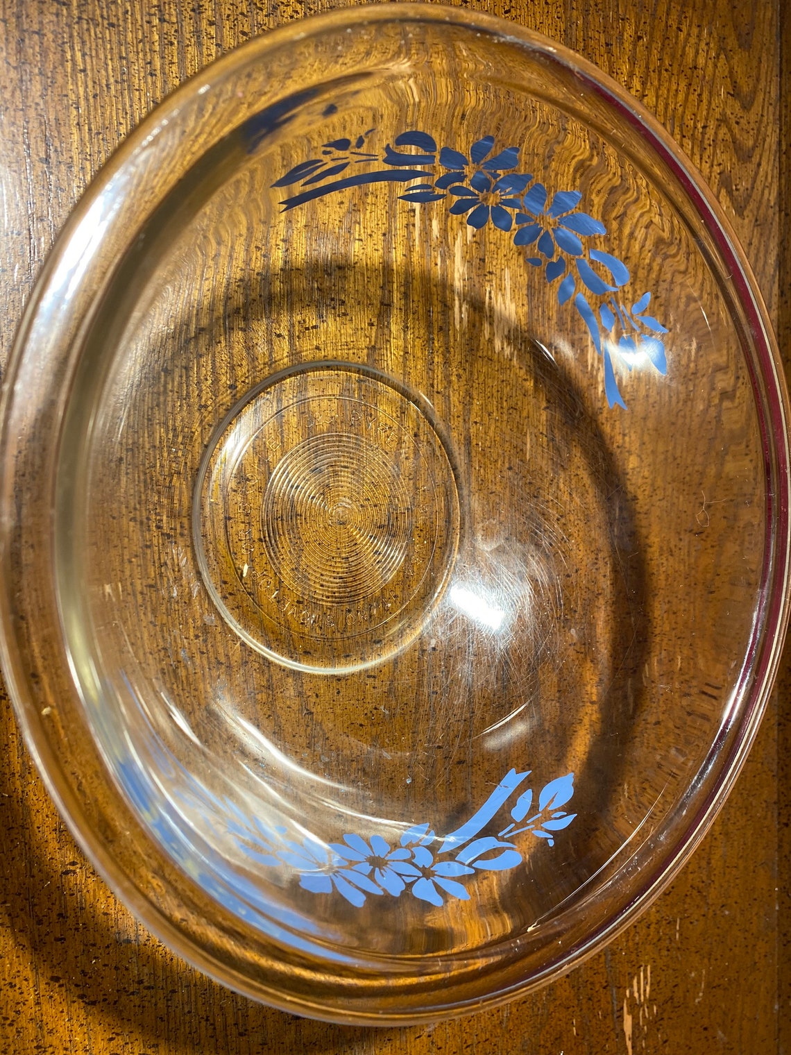 1970s Vintage Pyrex Blue Flower Ribbon Bowl 323 - Etsy