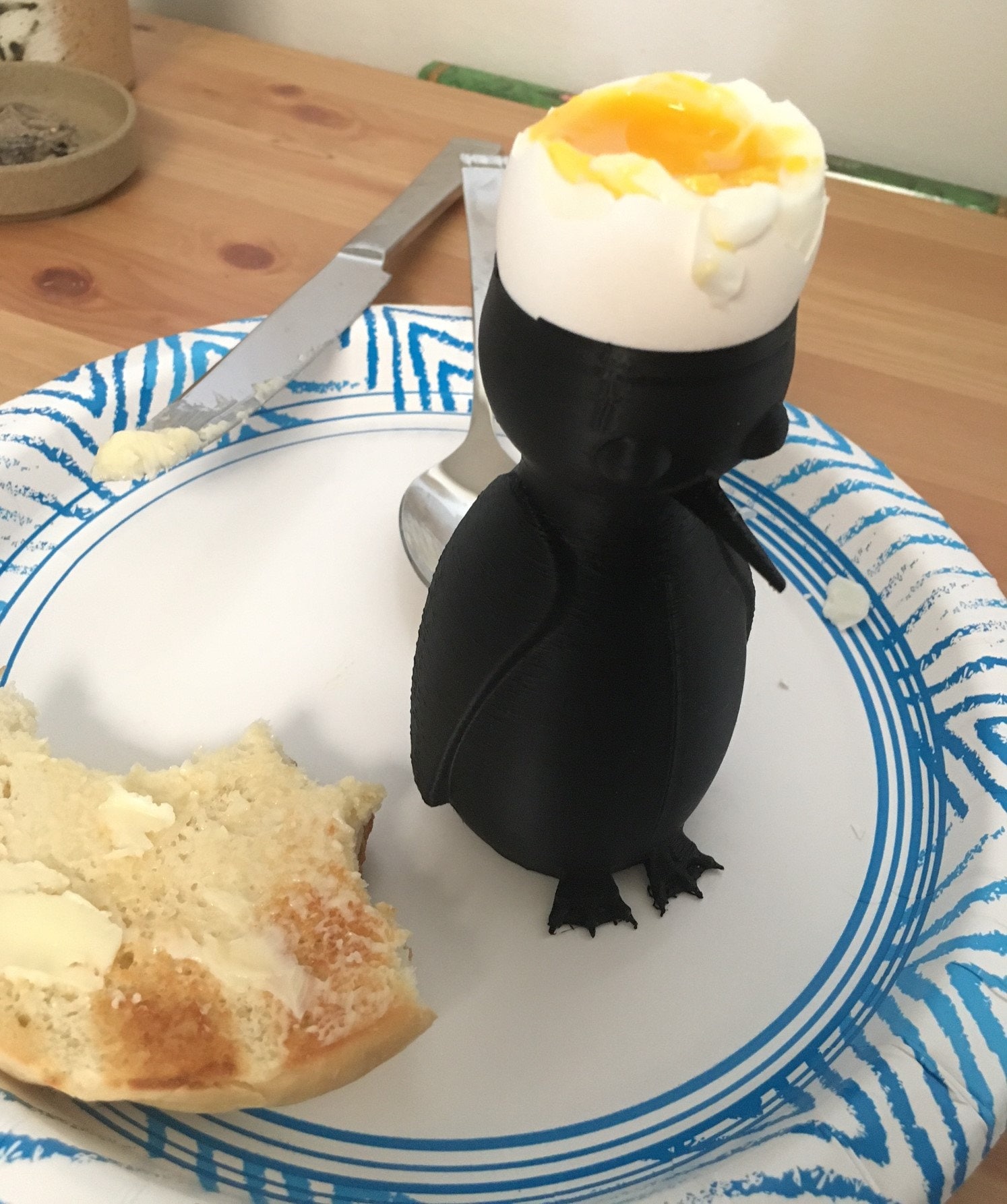 Penguin Egg Holder, Soft Boiled Egg Holder, Egg stand, egg server ...