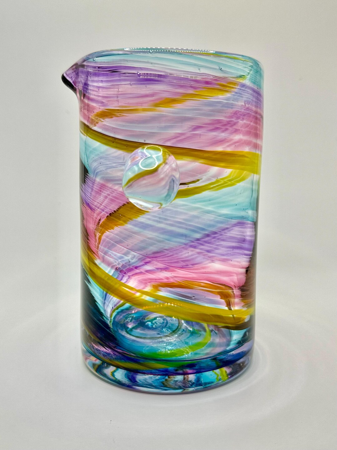 Handmade Rainbow Mixing Glass - Etsy