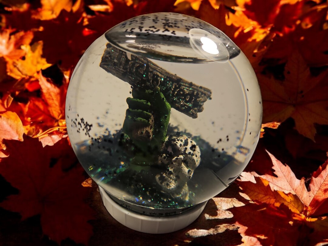 Halloween Monster Hand Snow Globe - Etsy