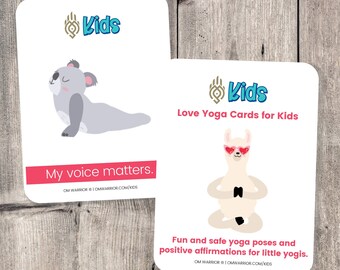 Yoga Cards for Kids - Etsy