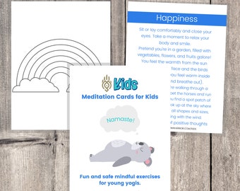 Mindfulness and Calming Breathing Exercises Activity Cards - Etsy