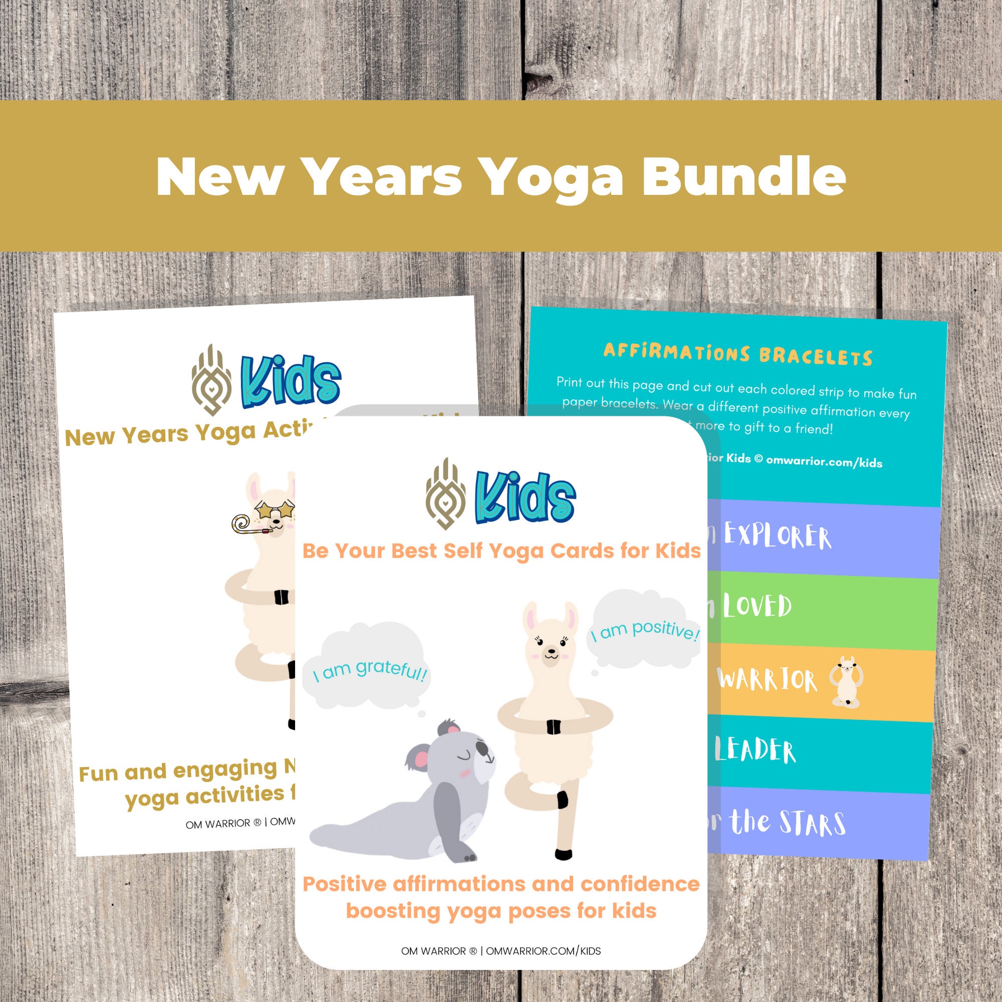 Nieuwjaarsyogabundel voor kinderen Leuke en boeiende yoga-activiteiten ...