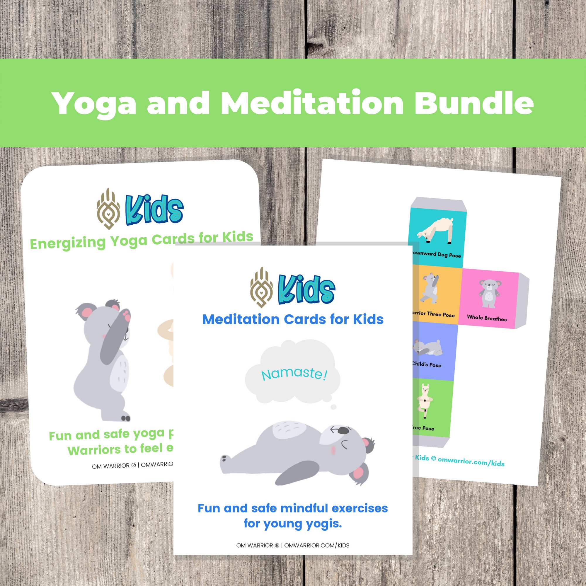 Yoga and Meditation Bundle for Kids | Fun and Safe Yoga Poses for Young ...