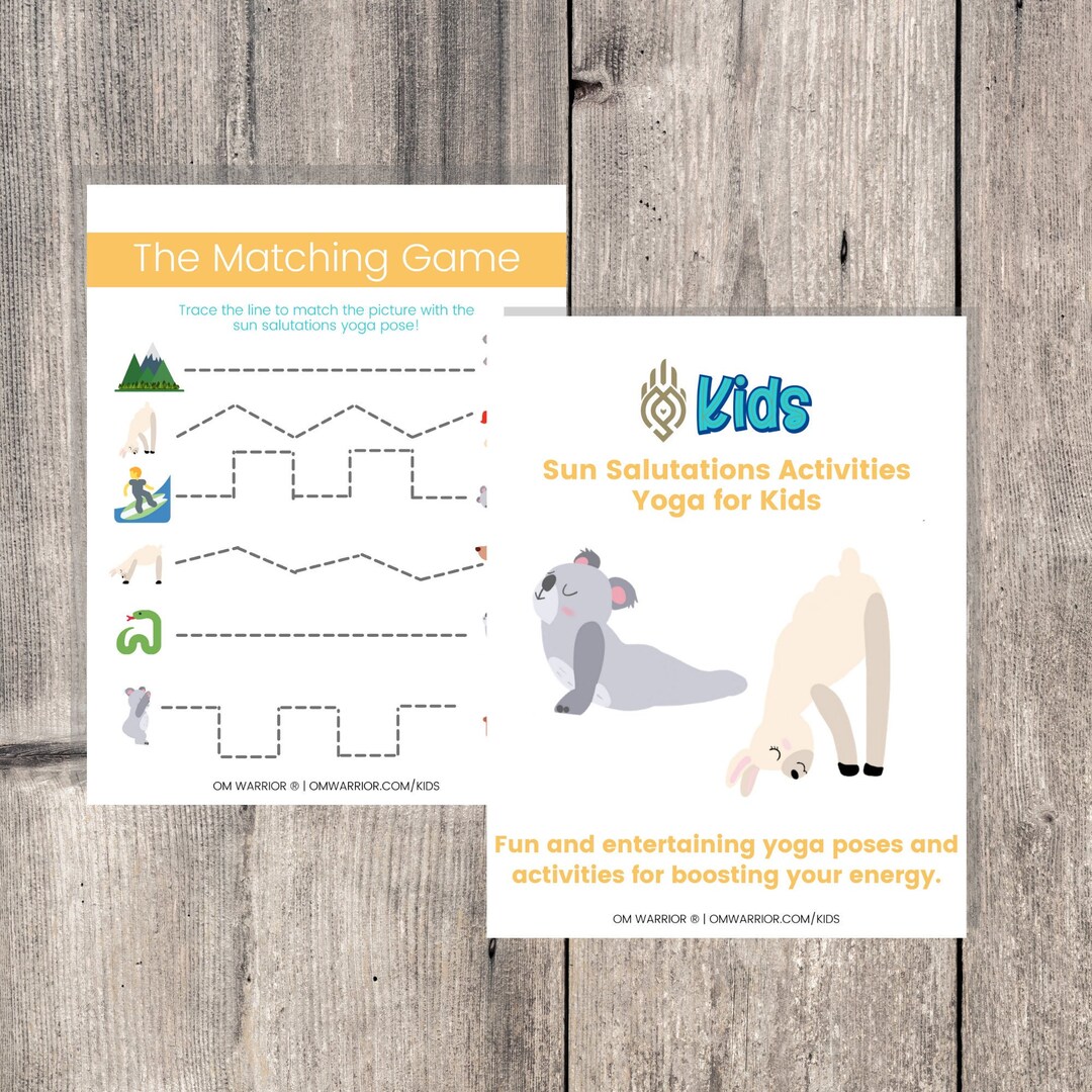 Sun Salutations Yoga Activities for Kids | Fun and Engaging Sun ...