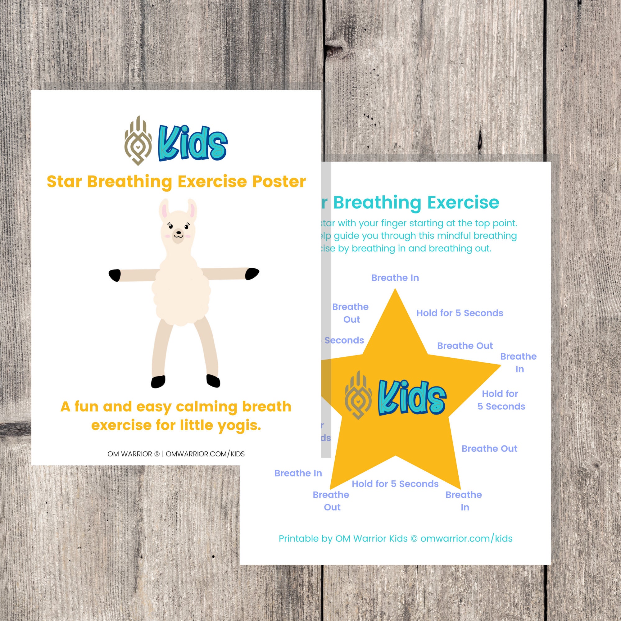 Star Breathing Exercise Poster | Mindfulness | Kids Yoga | Positive ...