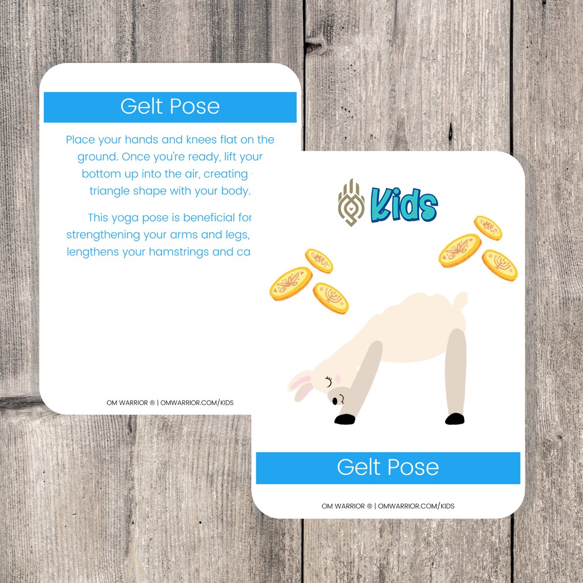 Hanukkah Yoga Cards for Kids: Fun Poses (PDF Download) - Etsy