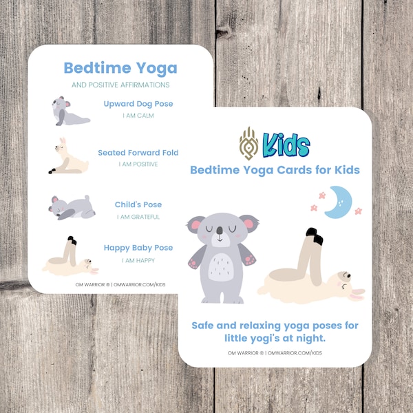 Yoga Cards for Kids - Etsy