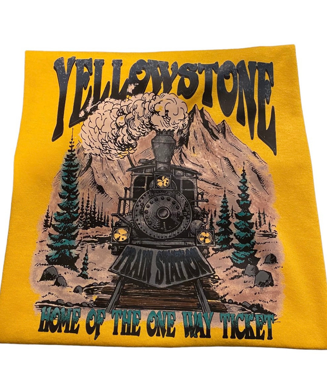 Yellowstone, Home of the One Way Ticket T-shirt - Etsy