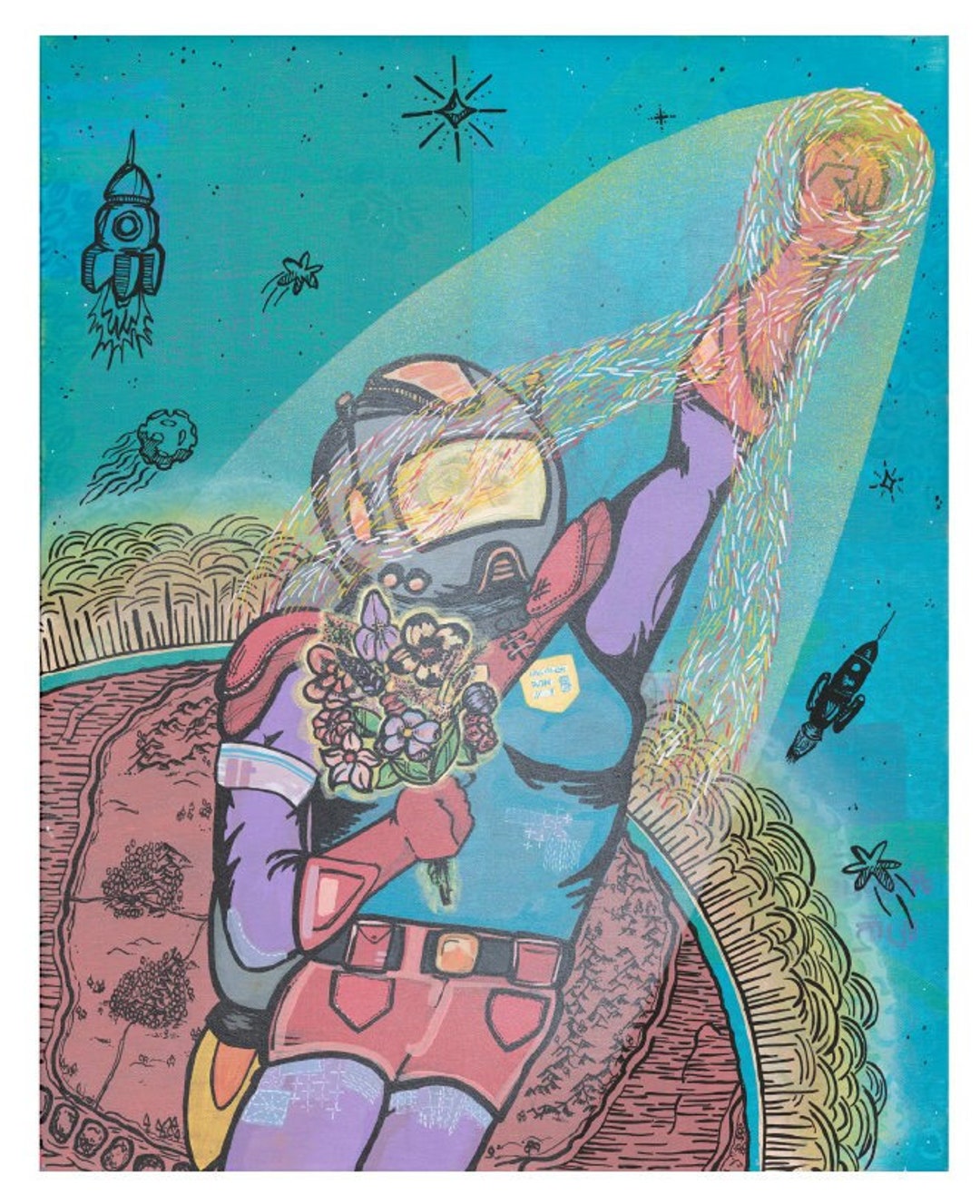 Lady Astronaut - Print - Etsy