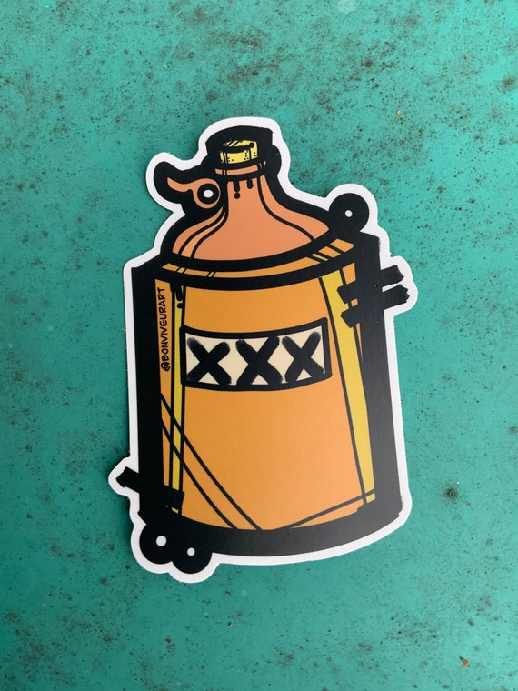 Whiskey Jug Sticker - Etsy
