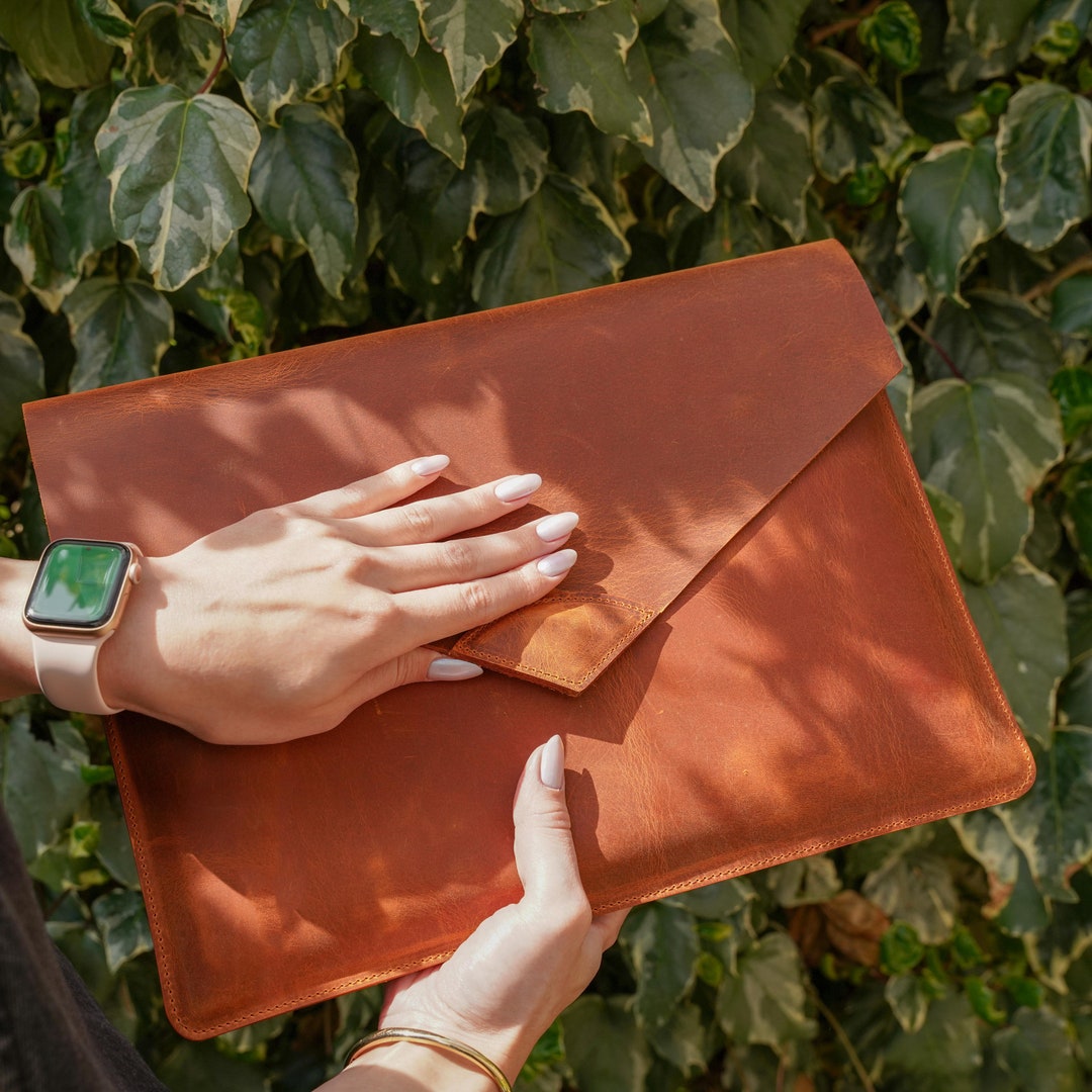 Personalized Genuine Leather MacBook Pro/air 13 16 Inch Sleeve ,leather ...