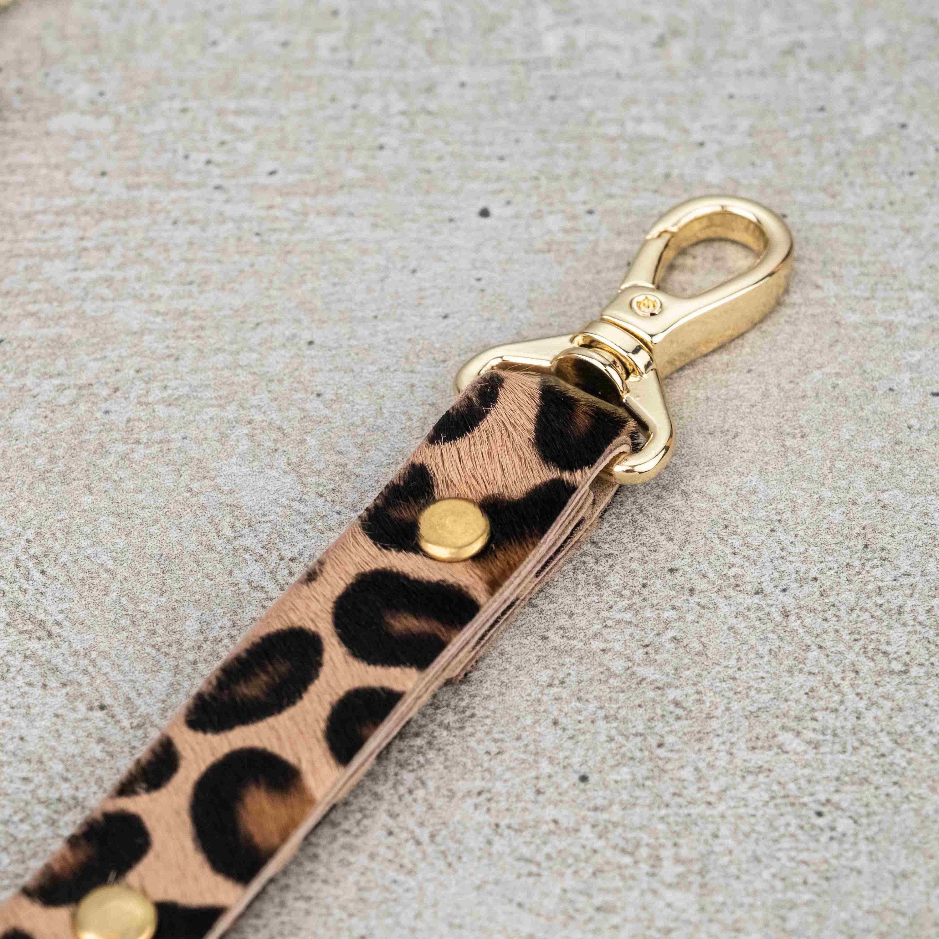 Leopard Design Leather Keychain for women Cheetah Design | Etsy