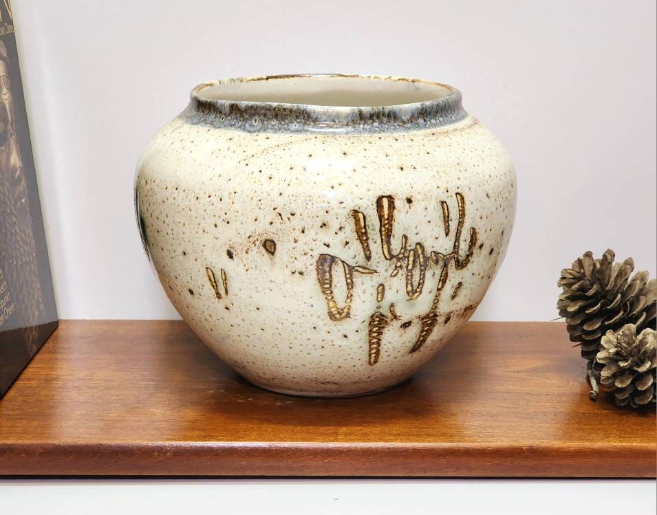 Vintage Israeli Pottery Art Harsa Beersheba Large Decorative Vase - Etsy