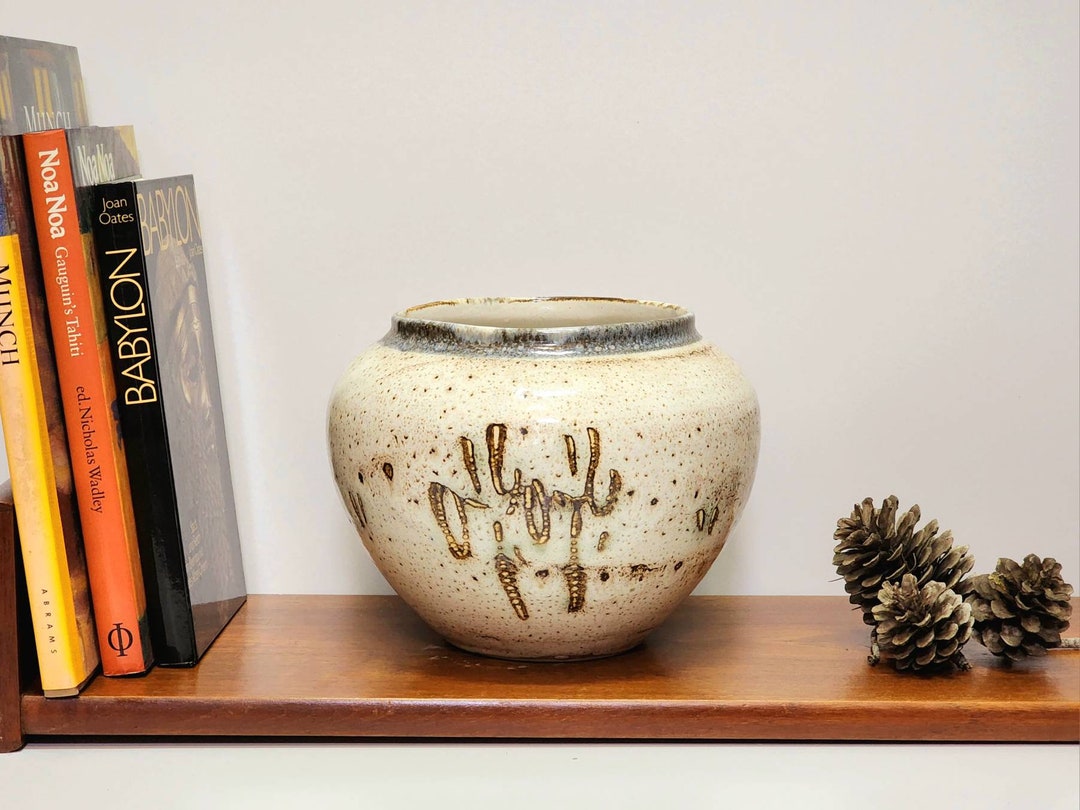 Vintage Israeli Pottery Art Harsa Beersheba Large Decorative Vase - Etsy