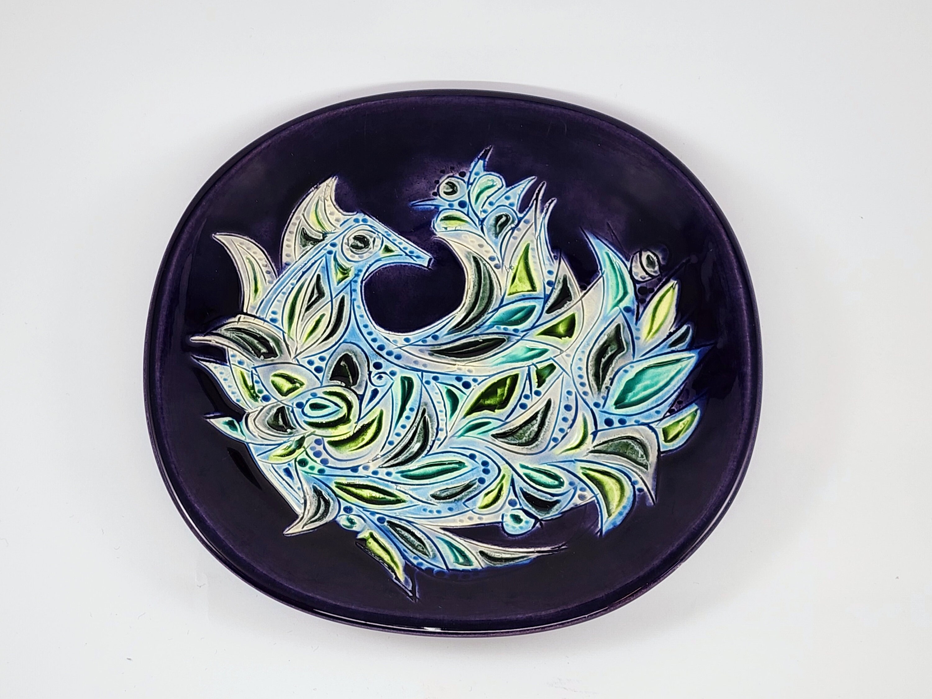 Vintage Israeli Handmade Studio Pottery Art Avraham Gofer Decorative ...