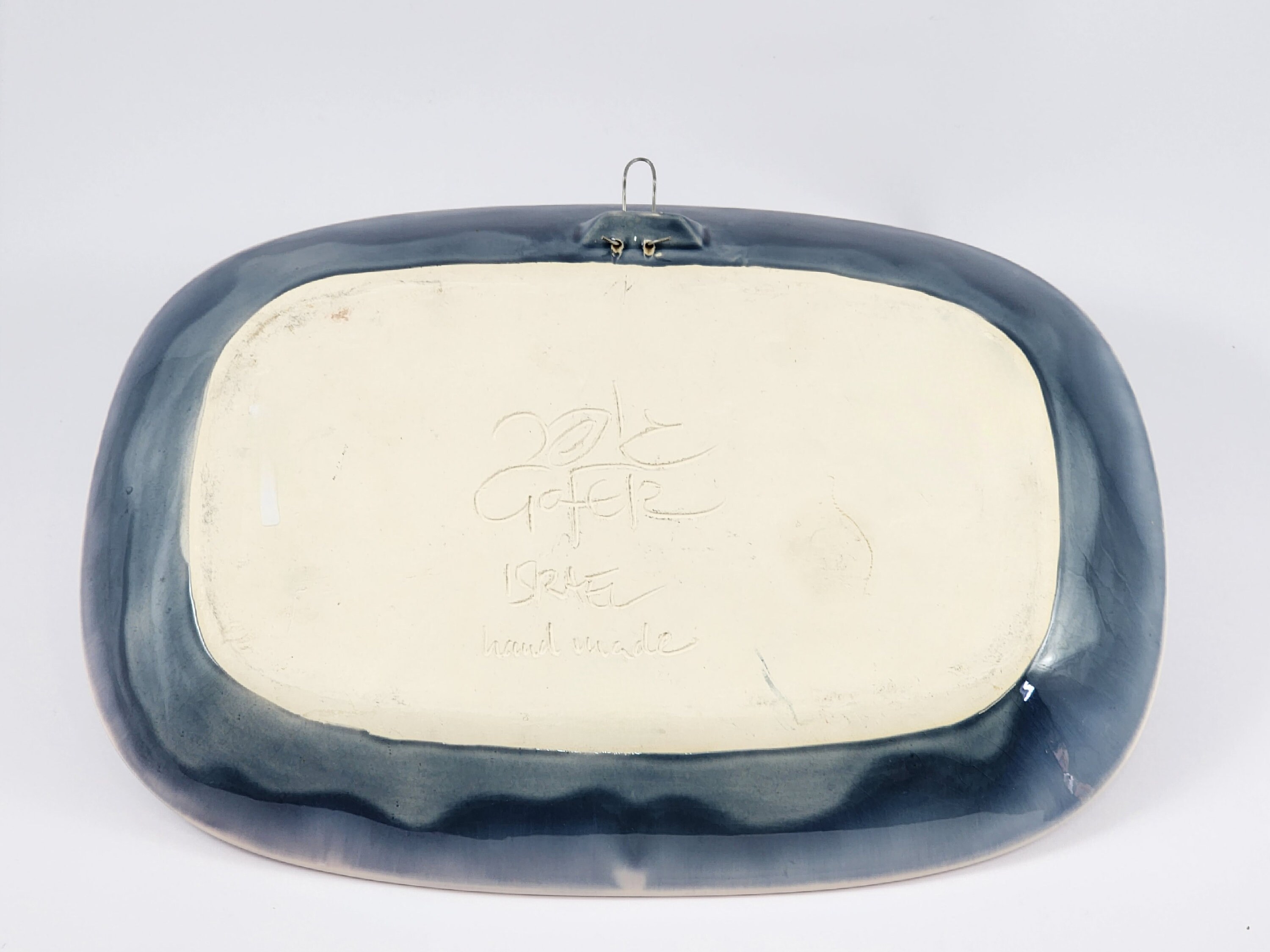 Vintage Israeli Handmade Studio Pottery Art Avraham Gofer Decorative ...