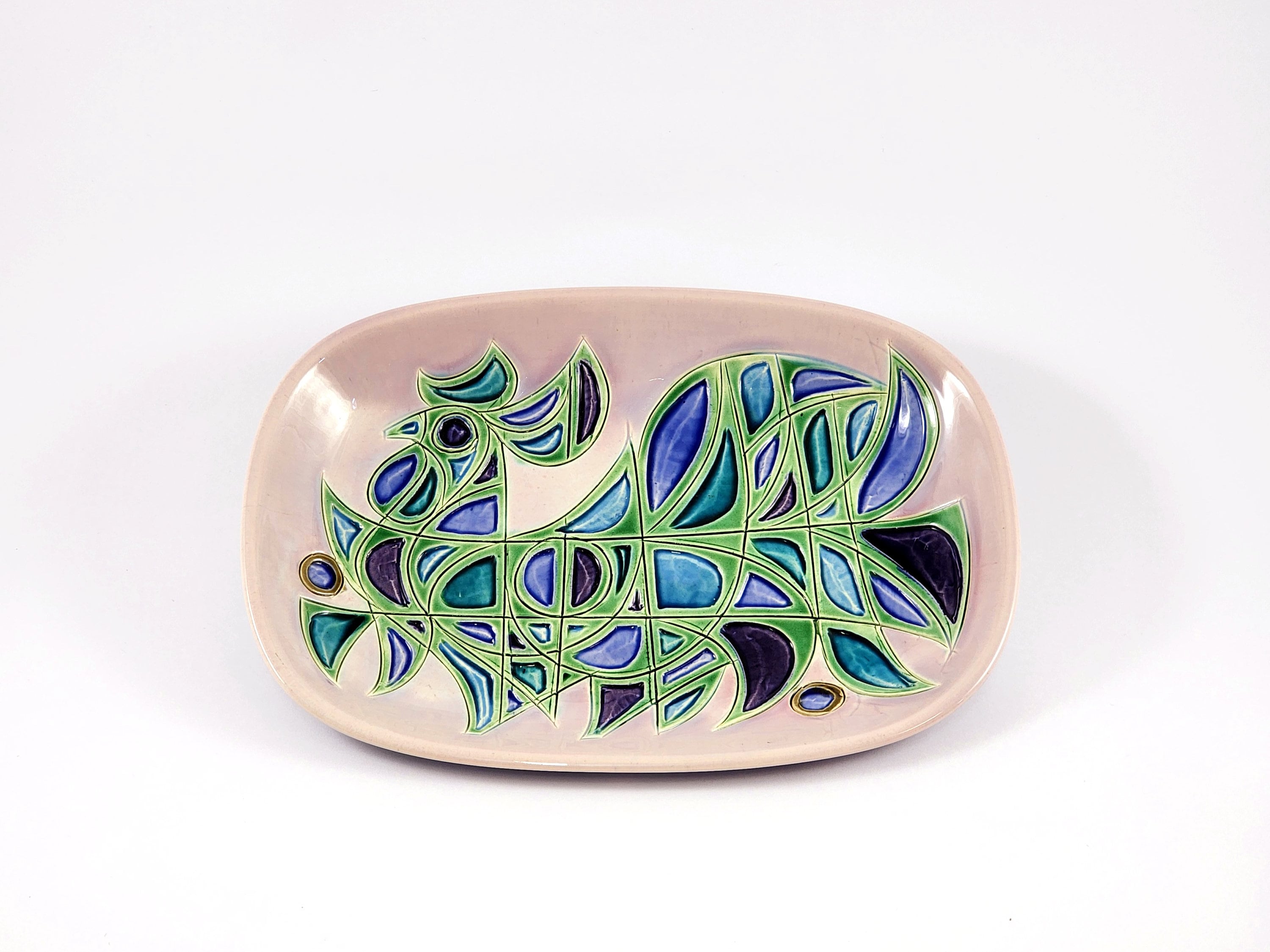 Vintage Israeli Handmade Studio Pottery Art Avraham Gofer Decorative ...