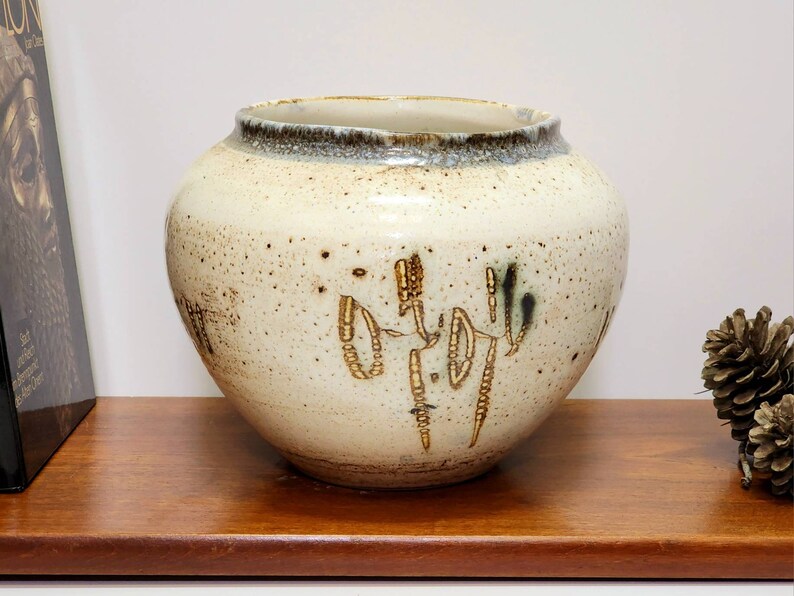 Vintage Israeli Pottery Art Harsa Beersheba Large Decorative Vase - Etsy
